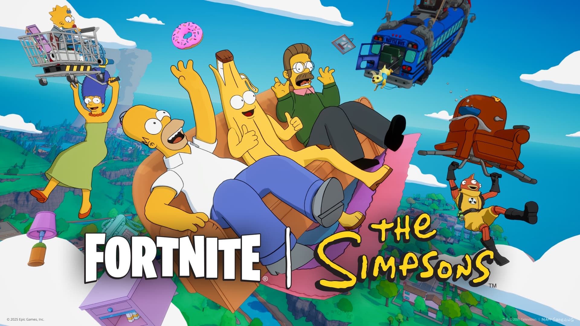 Ned Flanders sorgt für Chaos in Fortnite durch Simpsons Koolab