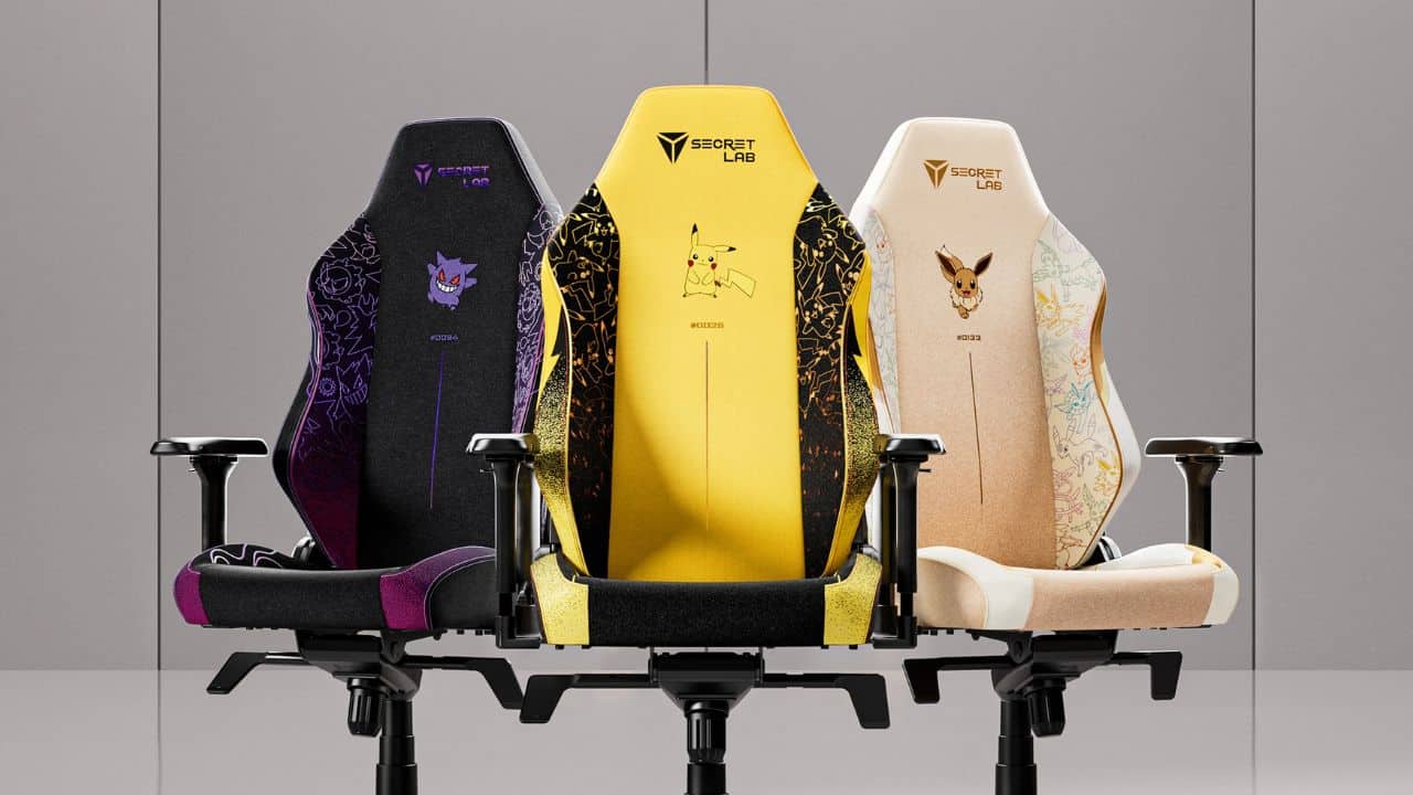 Pokémon zieht bei Secretlab auf den Gaming-Stuhl