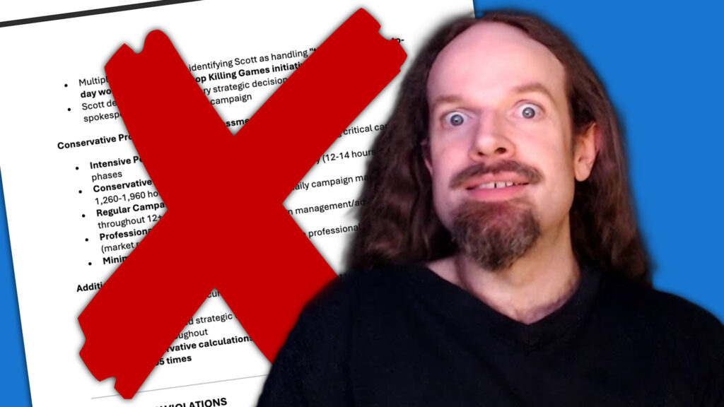 Stop Killing Games hotas - Ross Scott slår tillbaka direkt