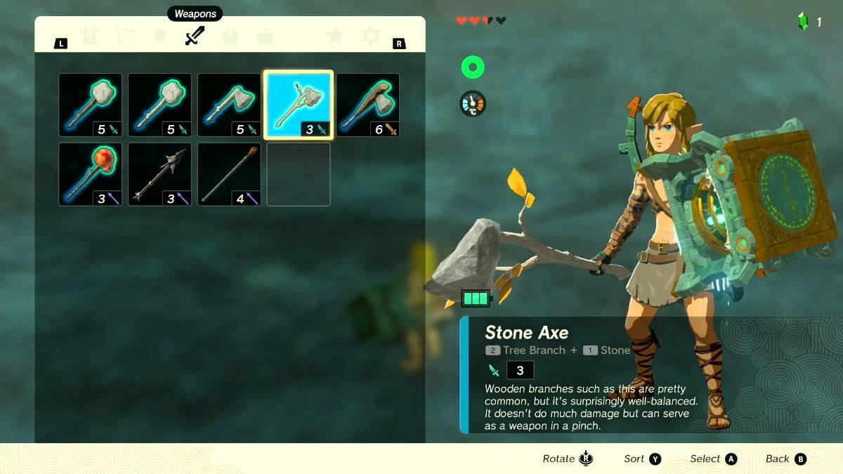 How to Create an Axe in Tears of the Kingdom