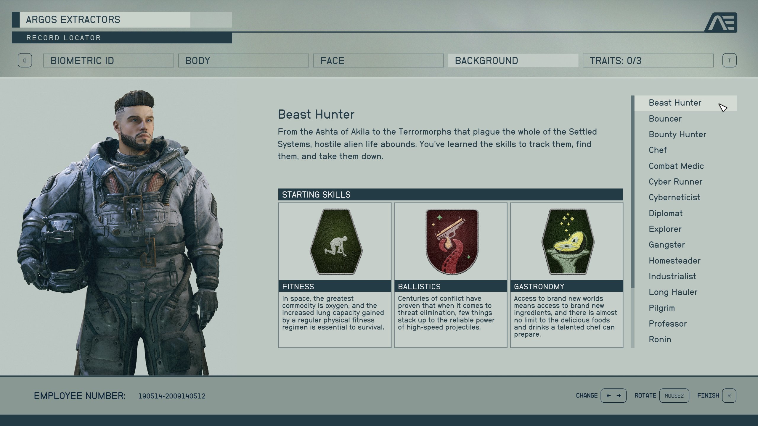 Best Skills and Traits for Beast Hunter Background in Starfield