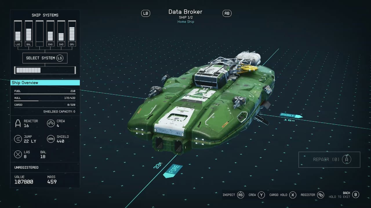 How to Register a Stolen Ship in Starfield