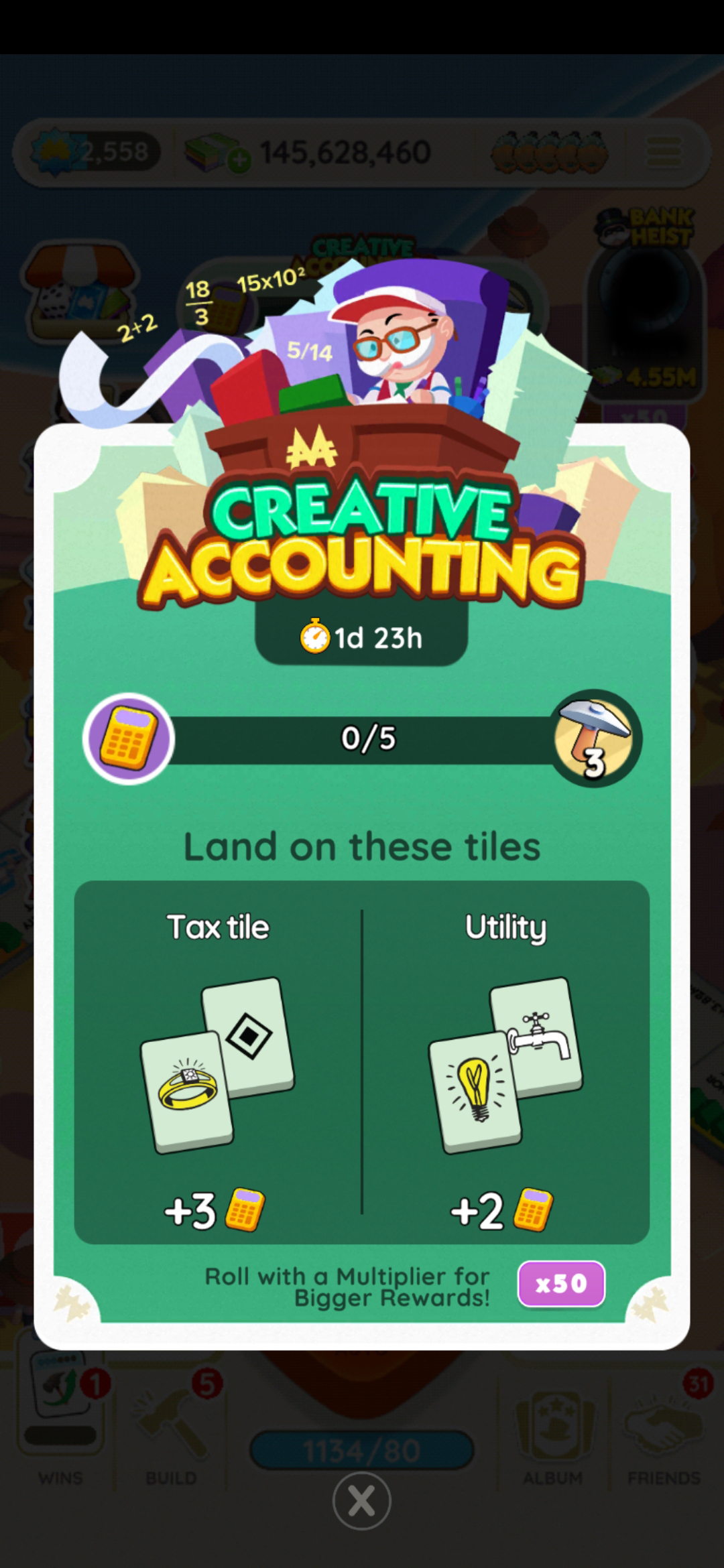 All Monopoly GO Creative Accounting Event Rewards, Milestones