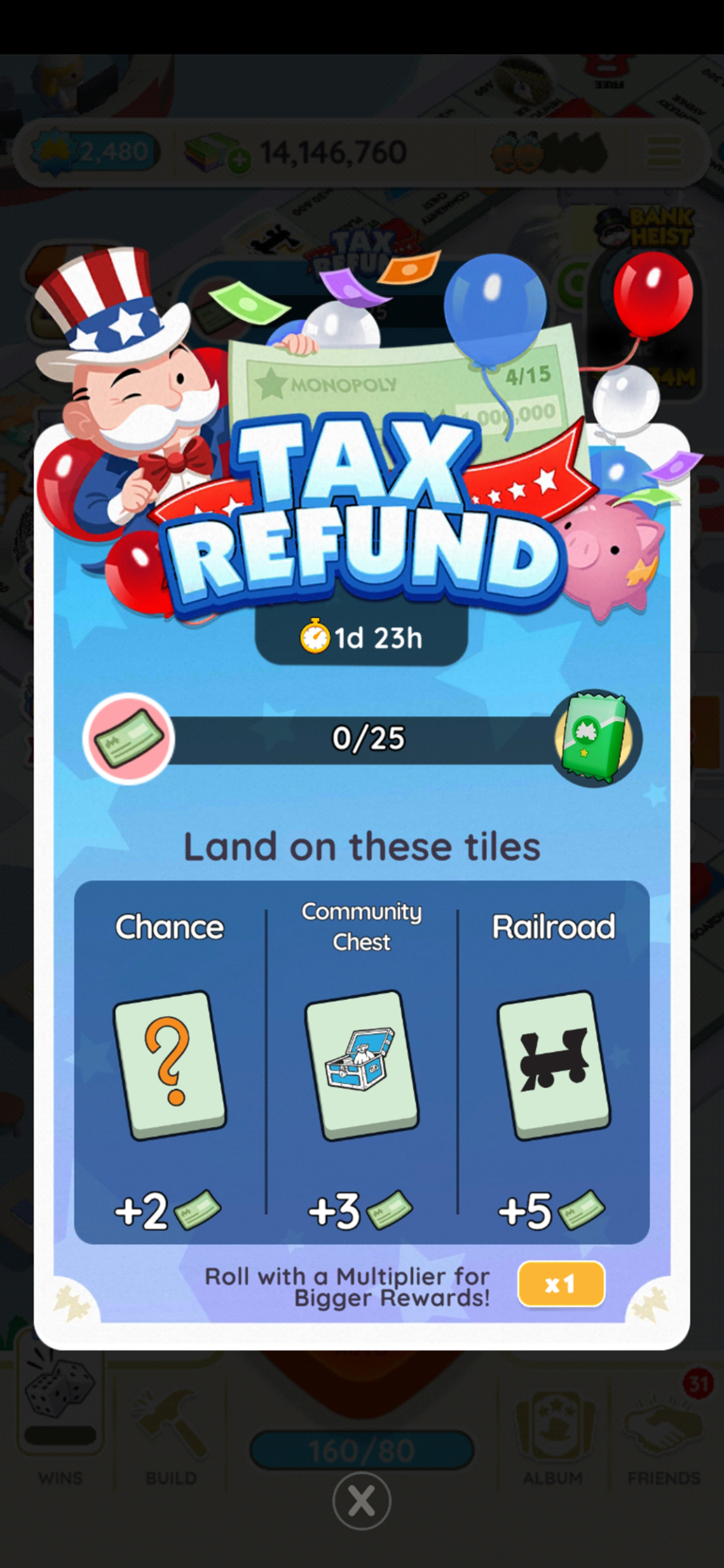 All Monopoly GO Tax Refund Event Rewards, Milestones