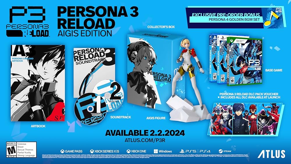 All Pre-Order Bonuses and Editions For Persona 3 Reload