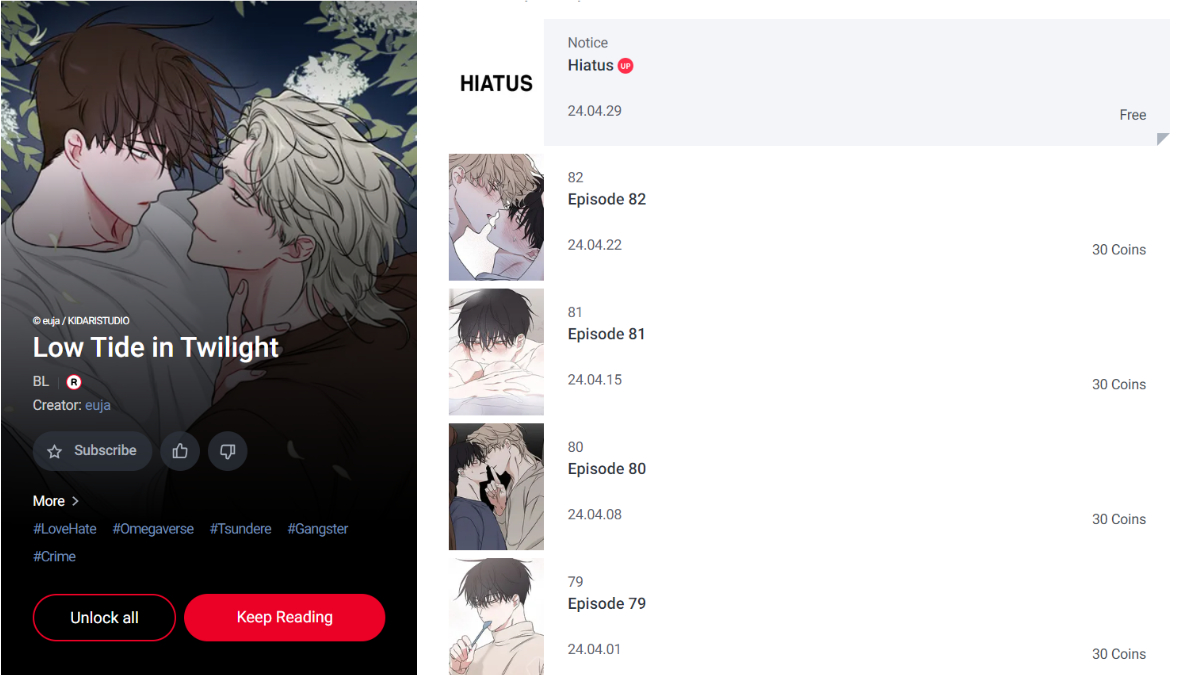 Low Tide In Twilight Chapter 88 Release Date Confirmed