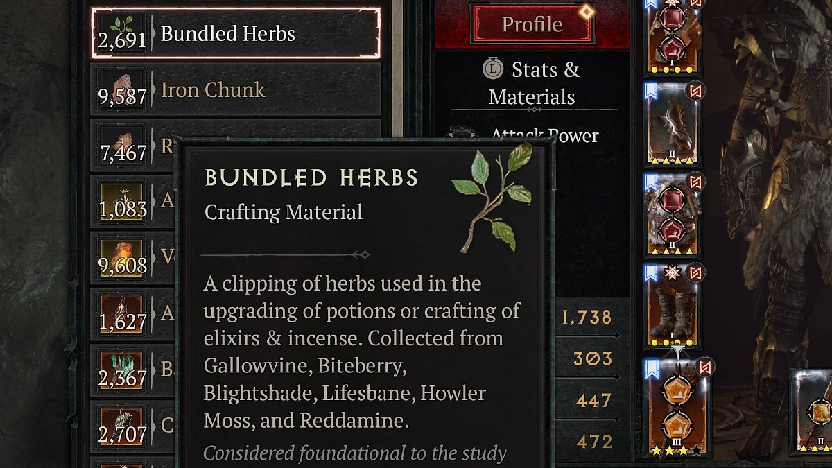 How to Farm Bundled Herbs in Diablo 4