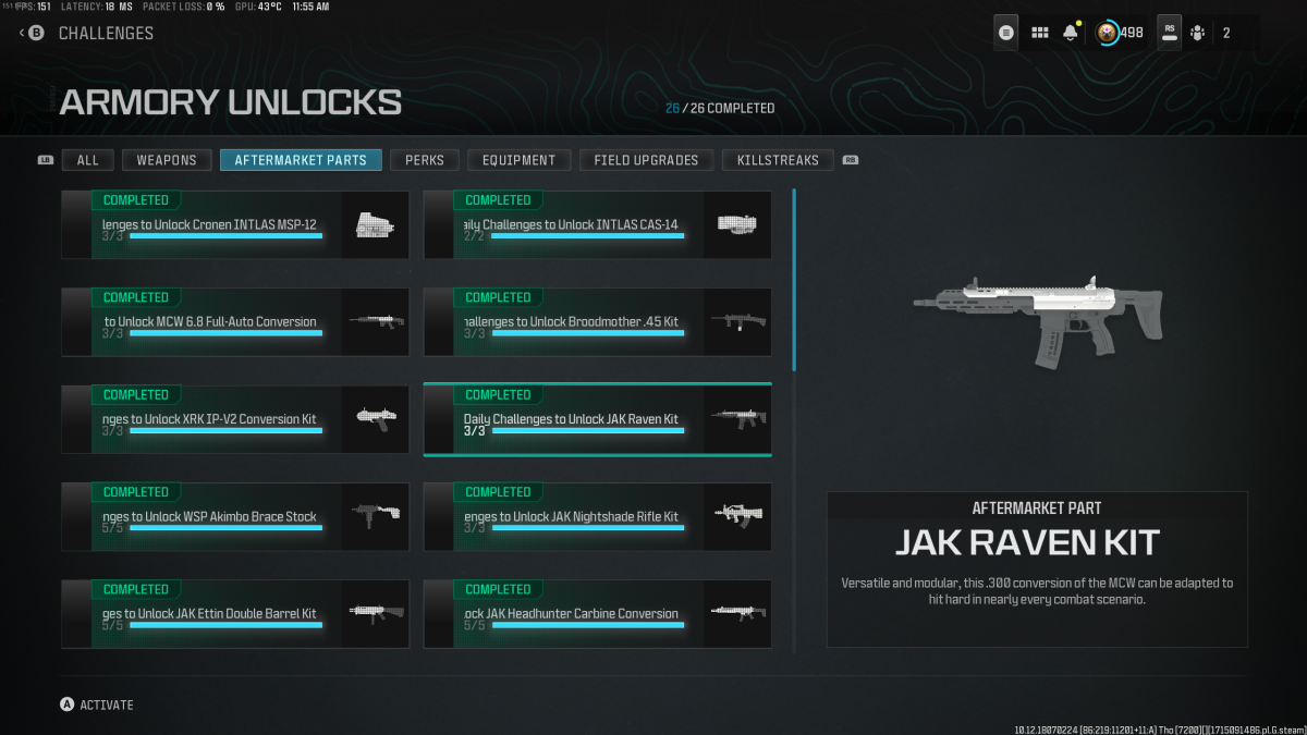 How to Unlock the JAK Raven Kit in MW3 & Warzone