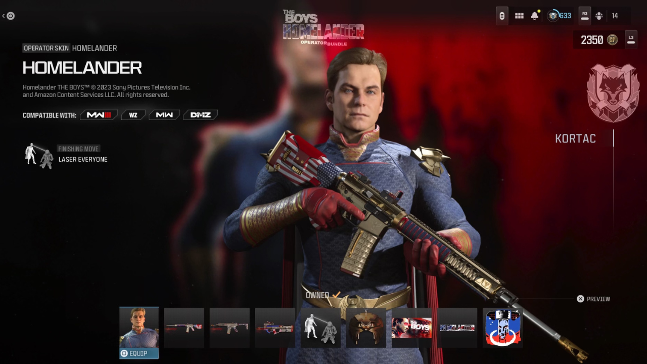 Every The Boys Operator in Modern Warfare 3 (MW3) & Warzone