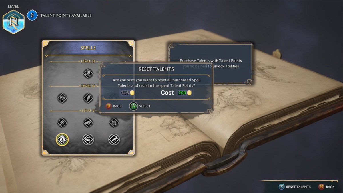 How to Respec and Reset Your Talent Points in Hogwarts Legacy