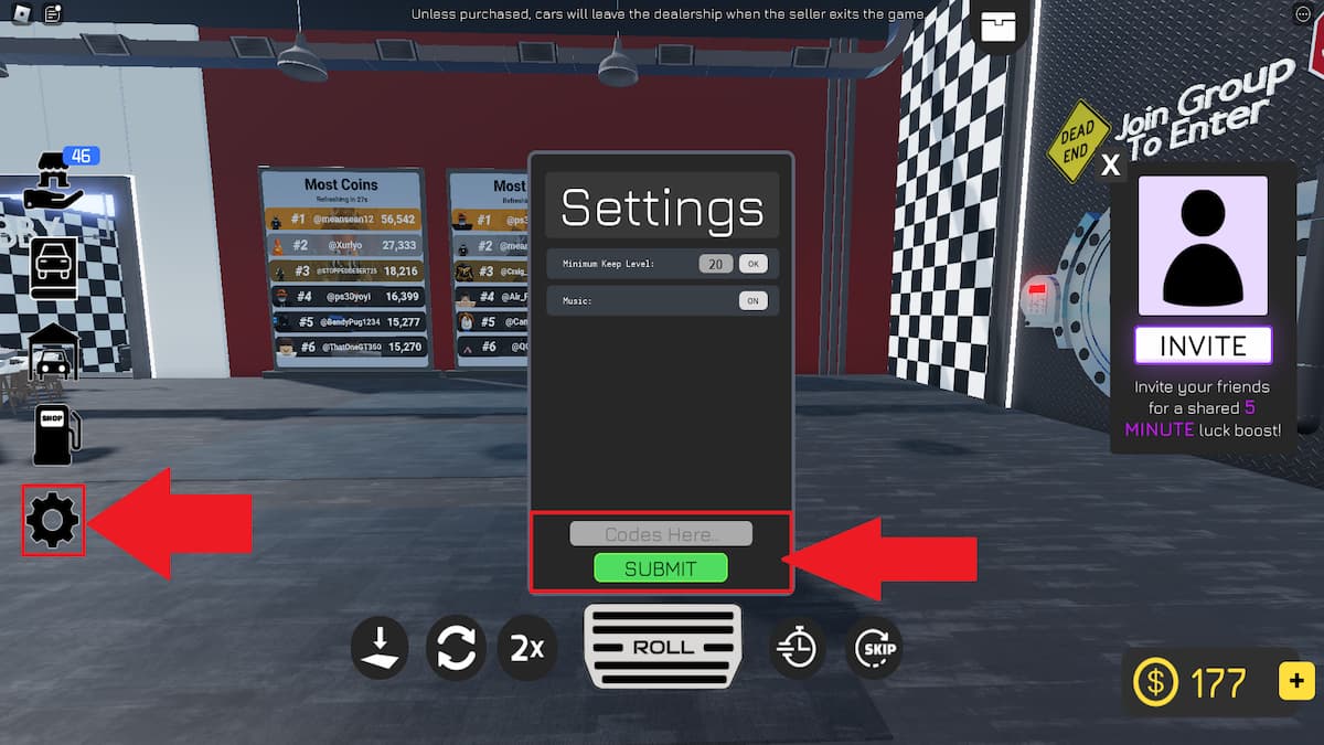 Car RNG Codes (August 2024) - The Escapist