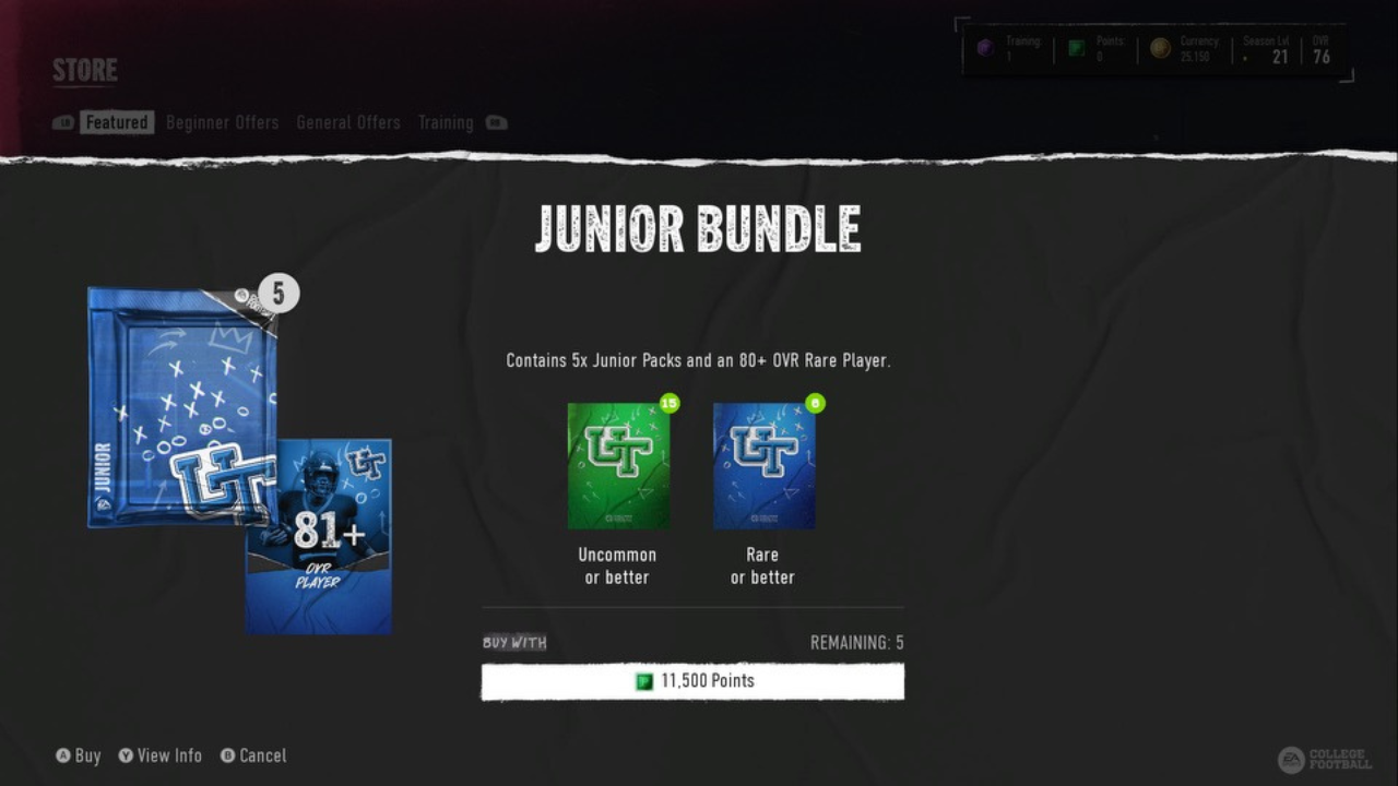Best Packs to Buy in College Football 25 Ultimate Team (CUT)