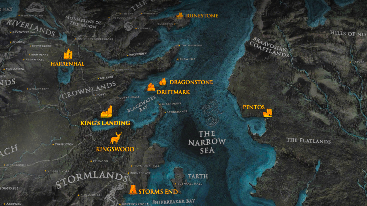 House of the Dragon Map: Every Major Location and Who Rules It - The ...