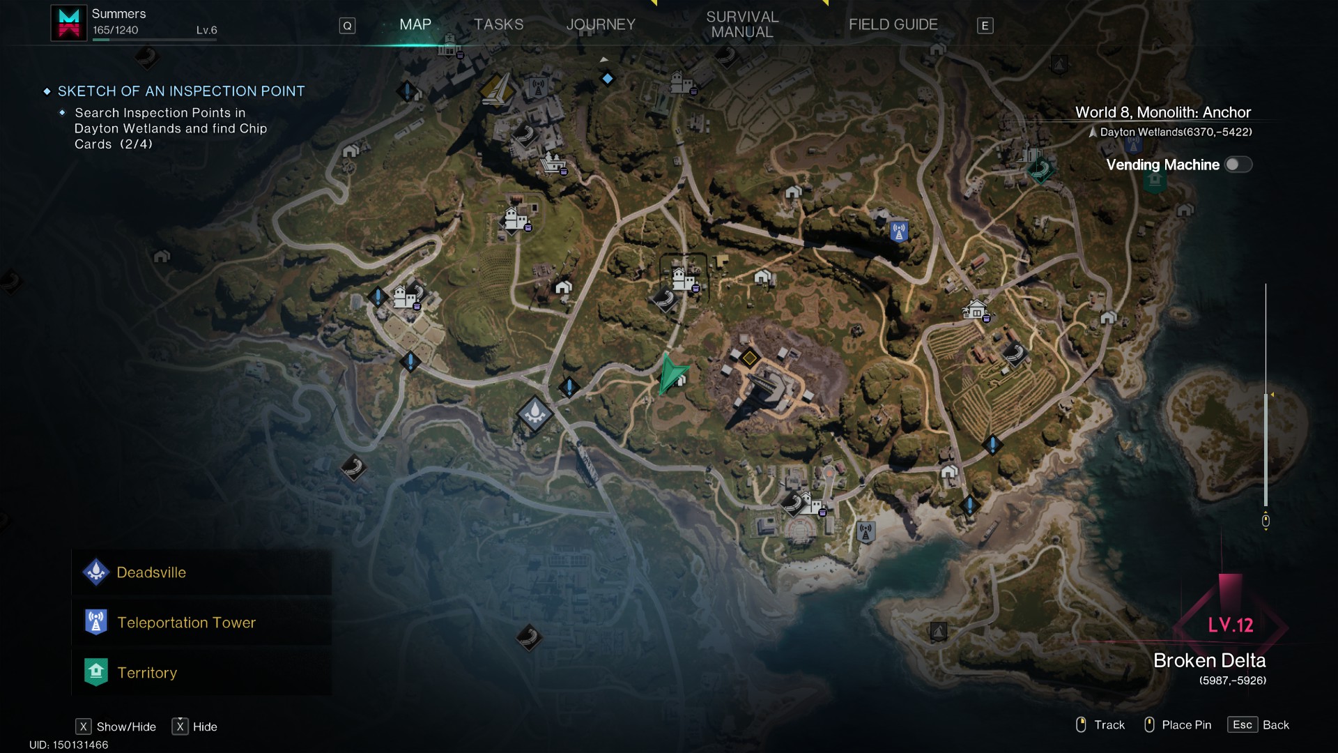 How to Complete Sketch of an Inspection Point in Once Human