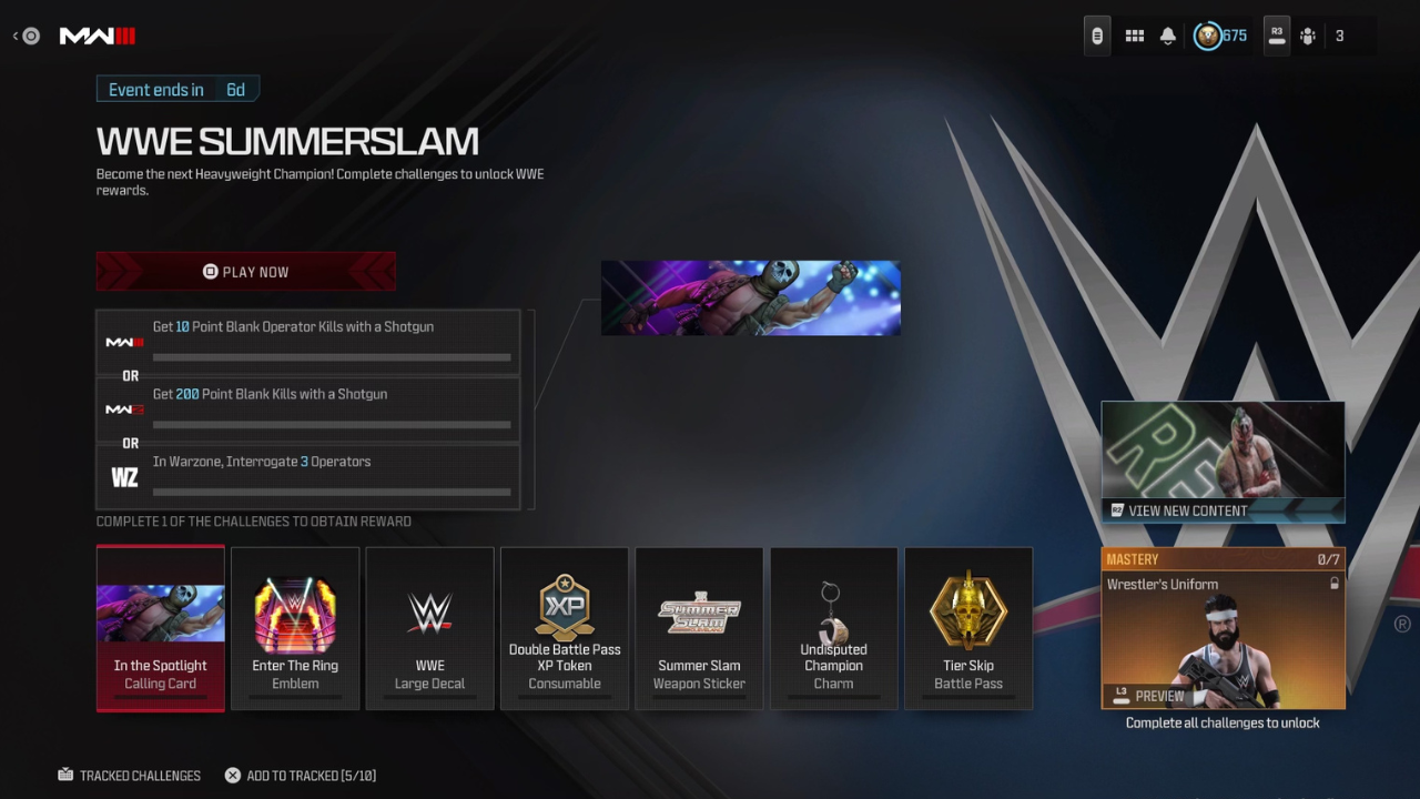How To Unlock Every WWE Event Reward in MW3 & Warzone