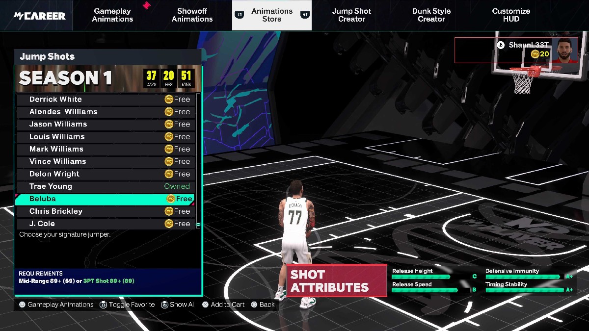 Best Jumpshots to Choose in NBA 2K25
