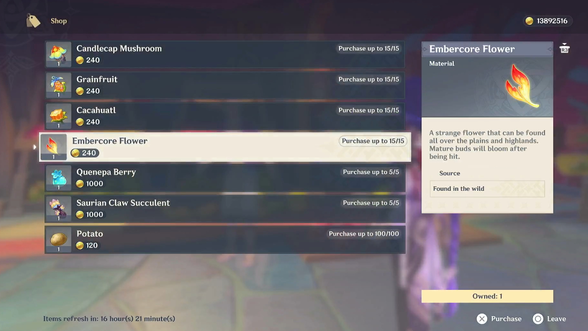 All Genshin Impact Embercore Flower Locations & Best Farming Route