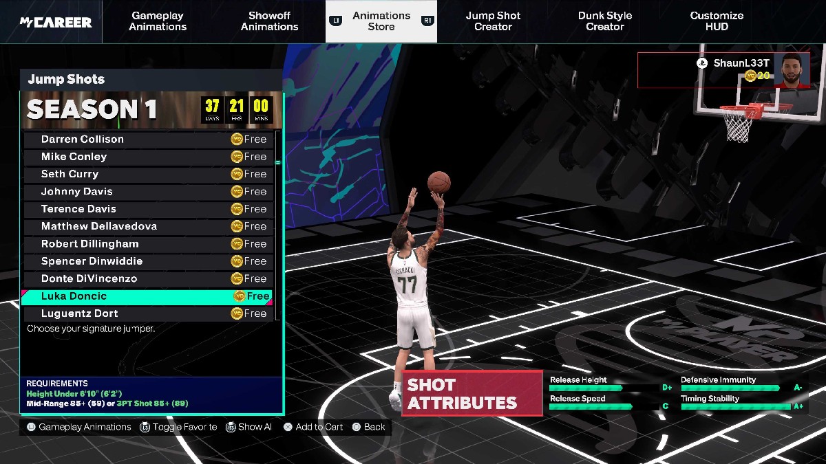 Best Jumpshots to Choose in NBA 2K25