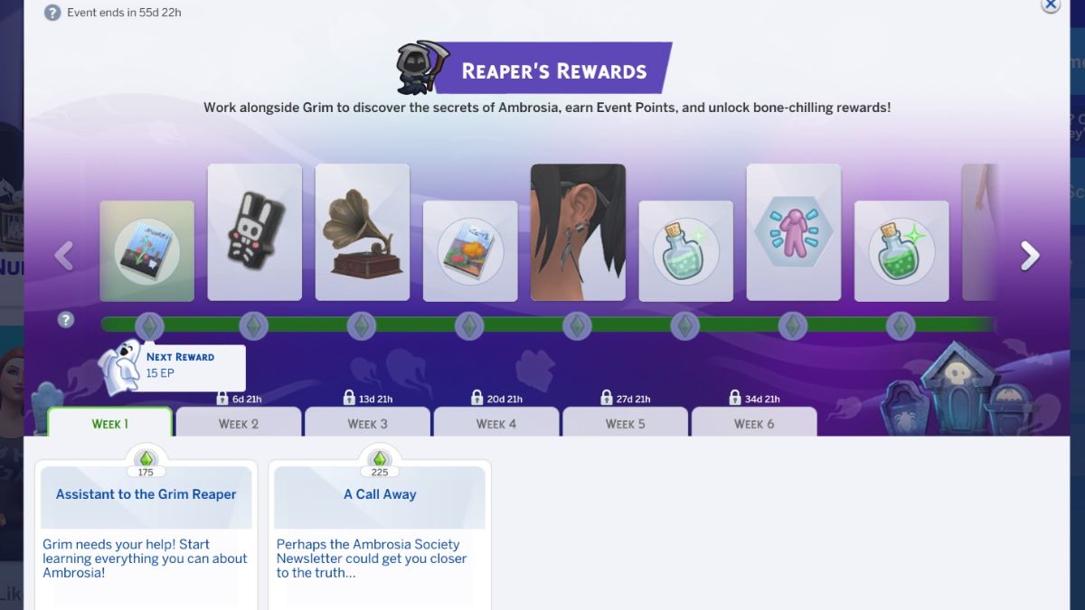 The Sims 4 Reaper's Rewards Event: Dates, How to Participate, & Rewards
