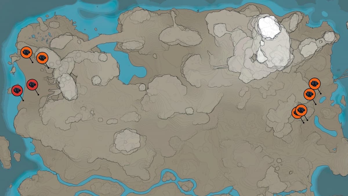 All Satisfactory Coal Ore Locations (Map)