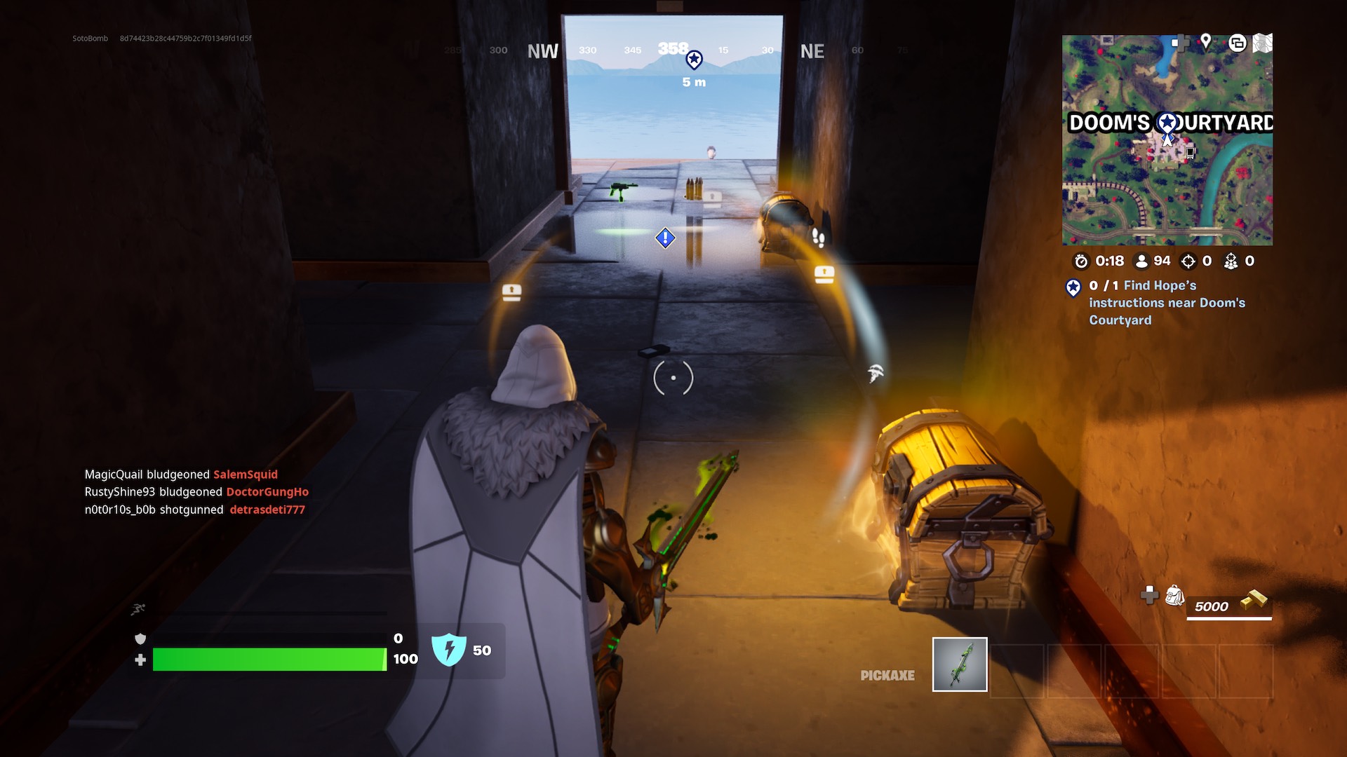 How To Find Hope's Instructions Near Doom's Courtyard in Fortnite
