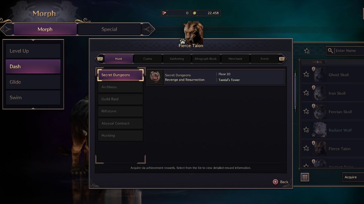 How To Change Your Morph Animal & Unlock New Ones in Throne and Liberty