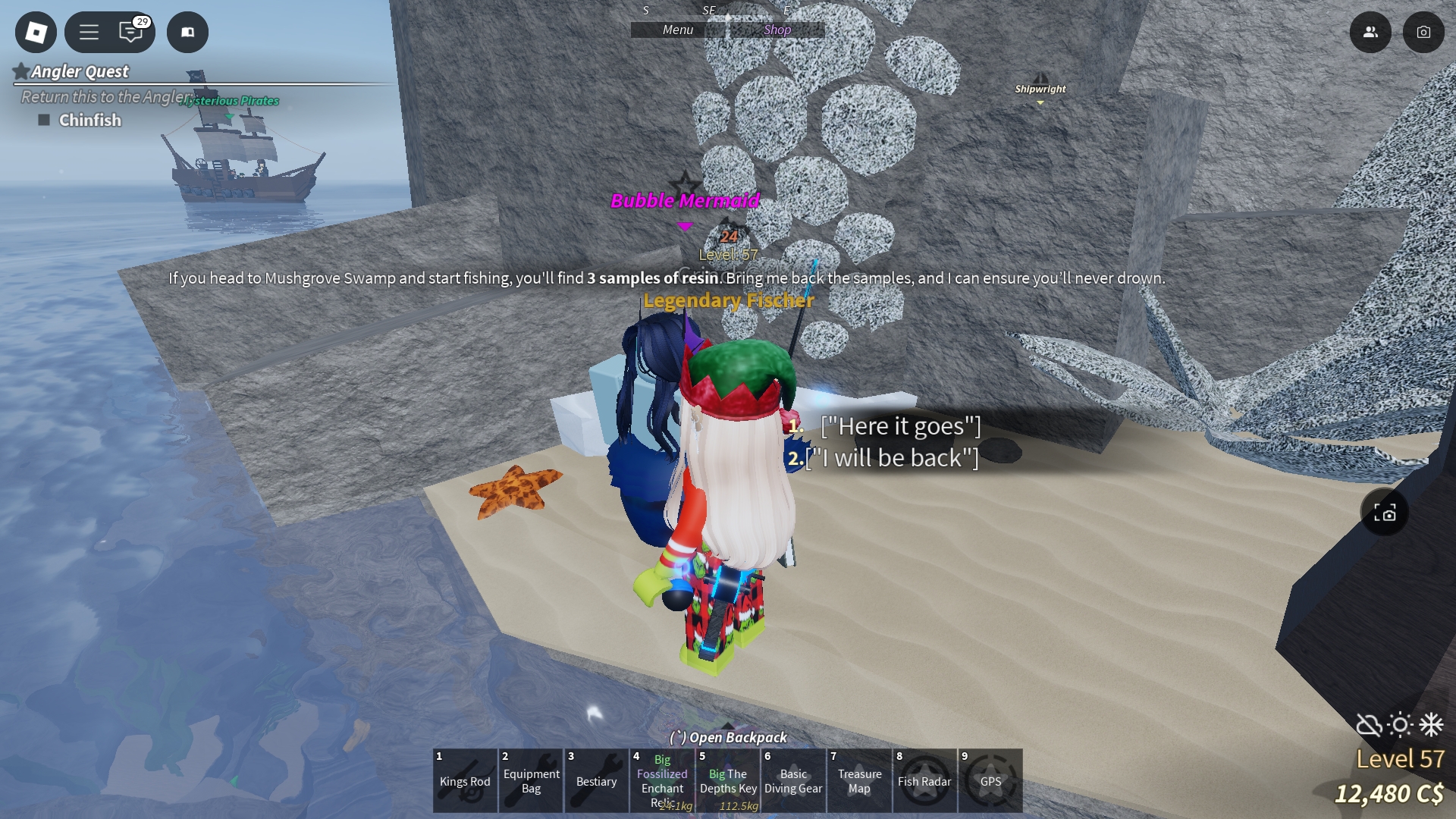 How to get Water Bubble in Fisch - The Escapist