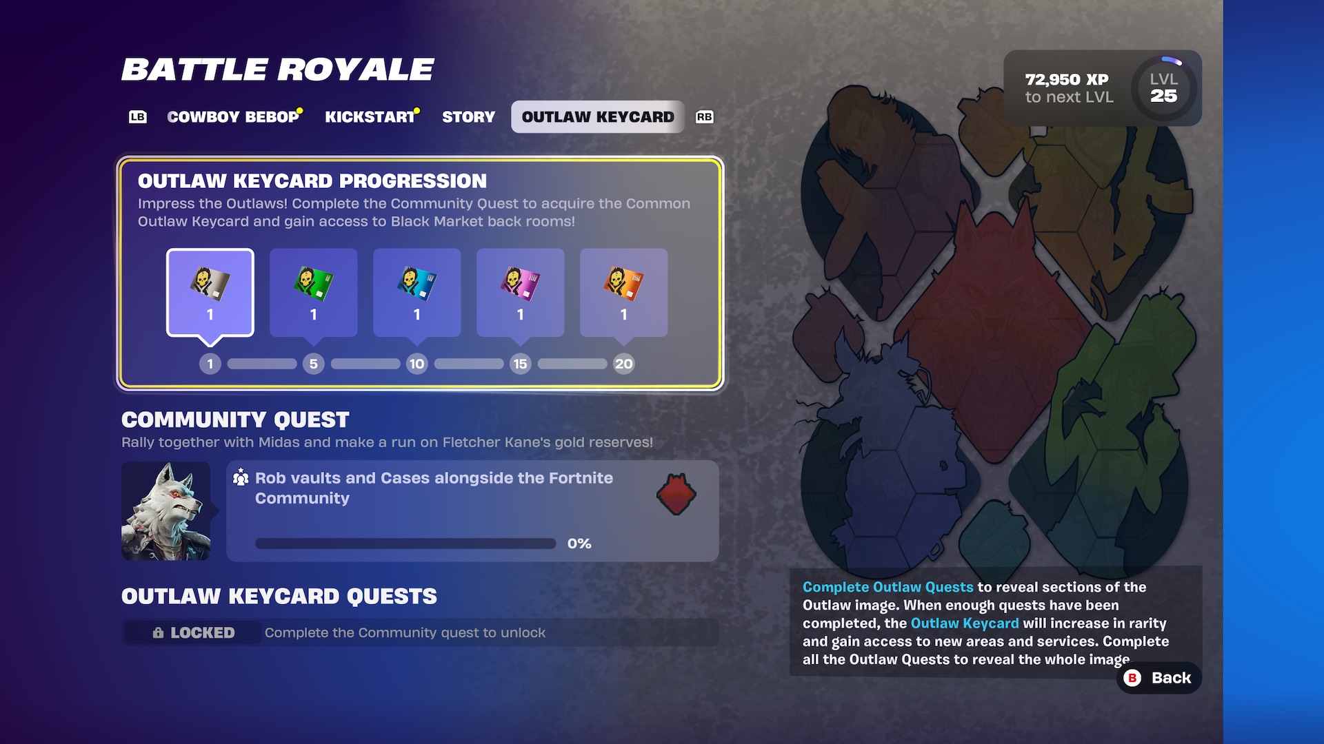 All Outlaw Keycard Upgrades in Fortnite Chapter 6 Season 2