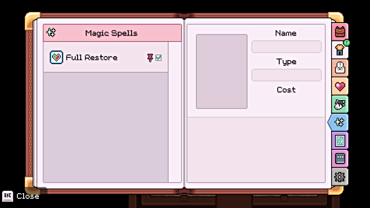 All Spells in Fields of Mistria & How to Unlock