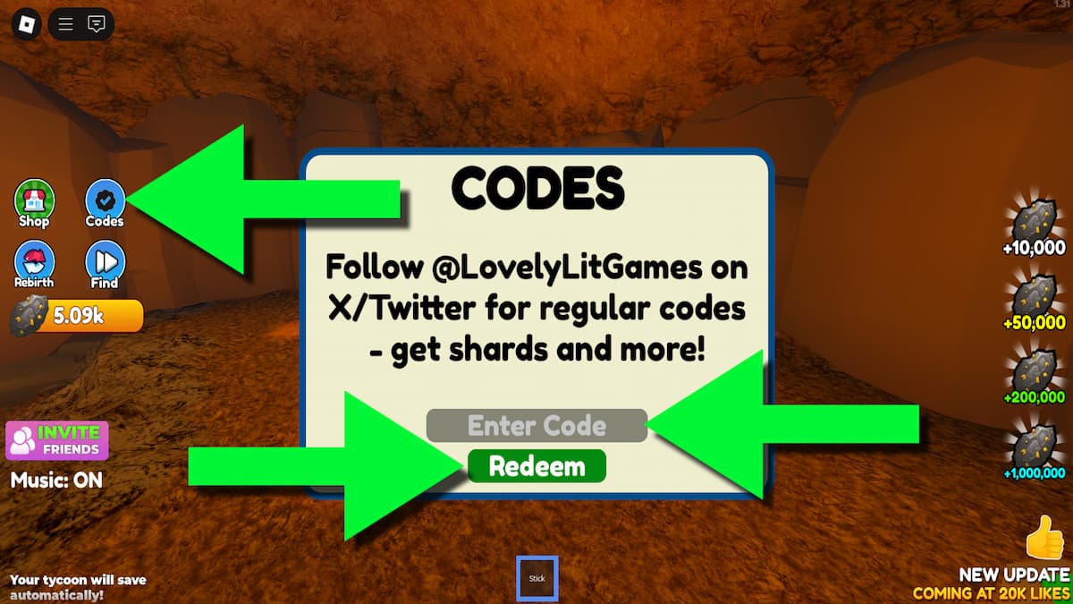 Unga Bunga Caveman Tycoon Codes (March 2025) - The Escapist