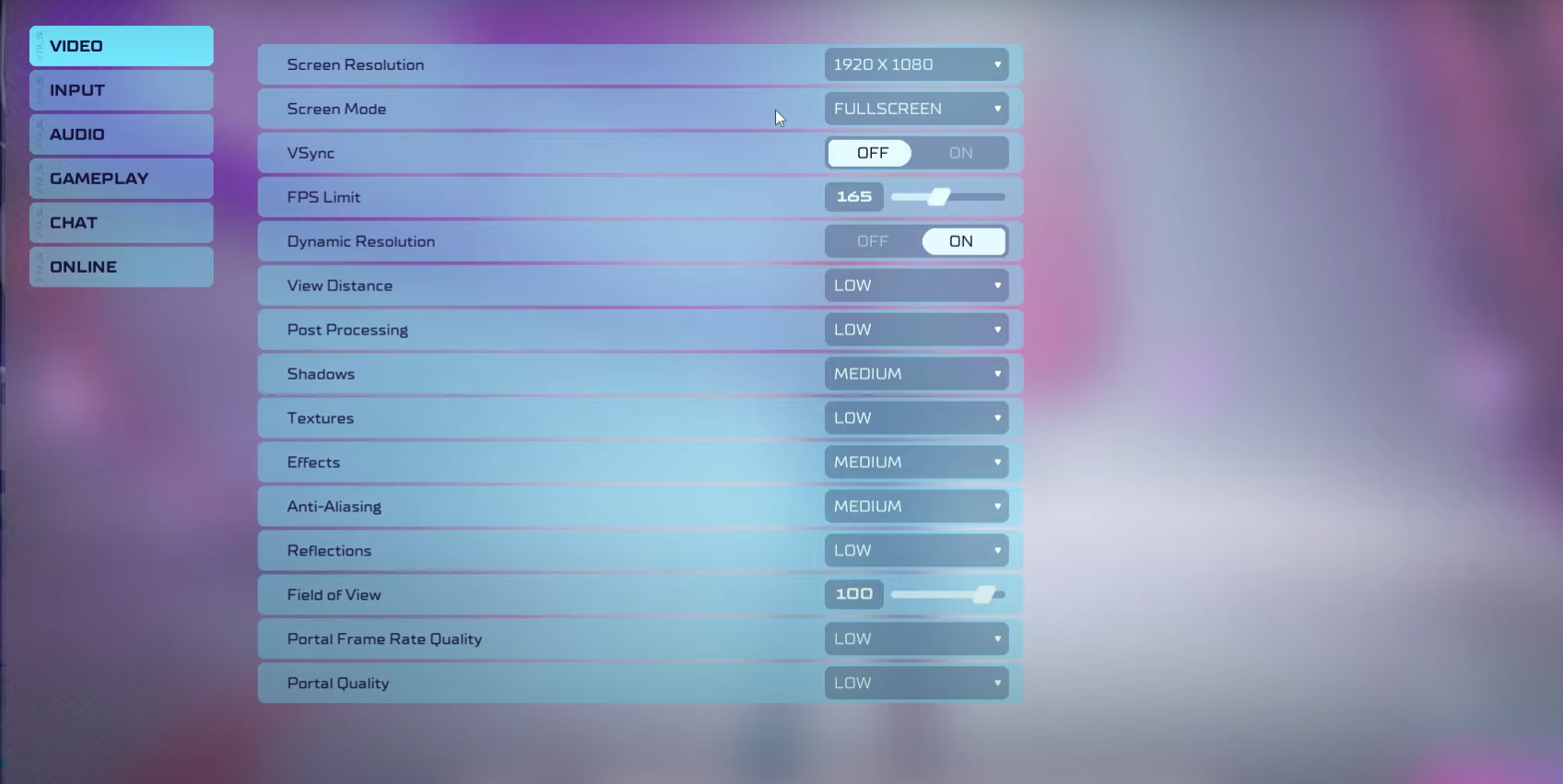 Splitgate 2 Best Settings for High FPS and Visibility