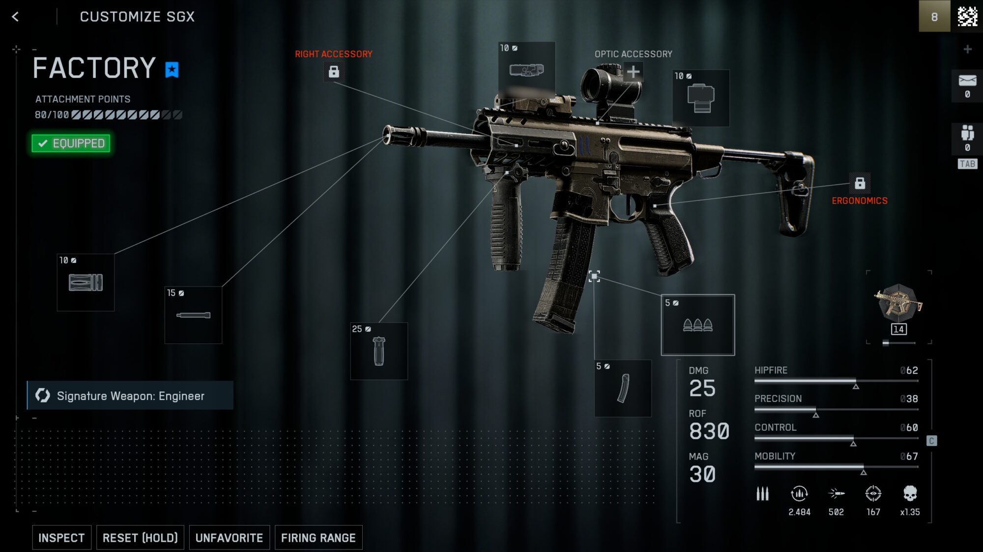 BF6 SGX Loadout - an SMG with hardly any recoil, what's not to love ...