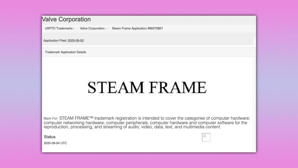 Valve registers "Steam Frame" trademark - is new hardware on the way ...