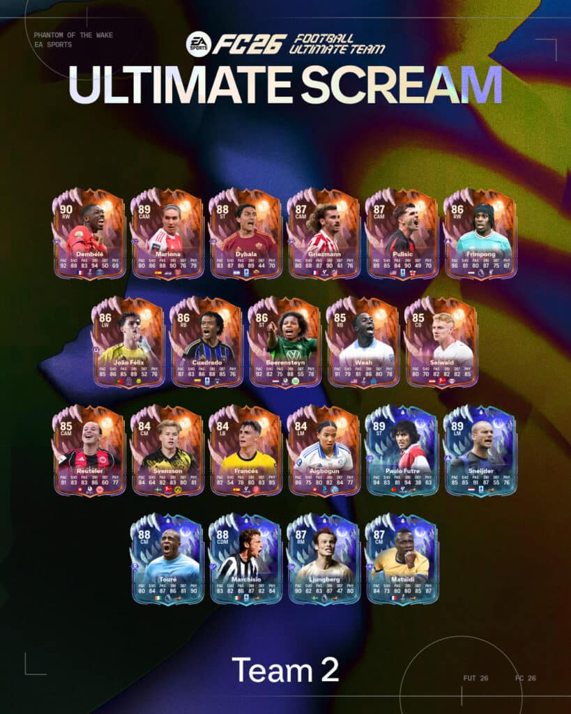 EA FC26's Ultimate Scream Team 2 comes out to play on this spooky night ...