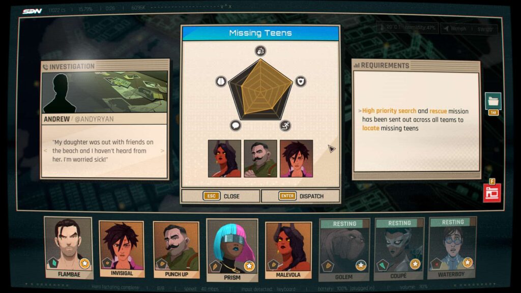 How to solve the Missing Teens mission in Dispatch