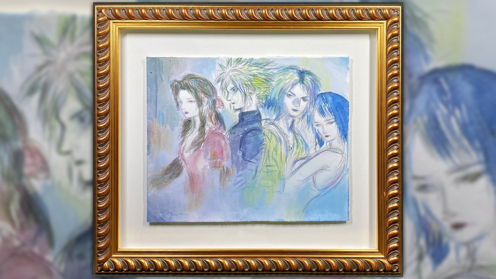 Rare Final Fantasy VII and X crossover art sells for 1.2 million yen ...