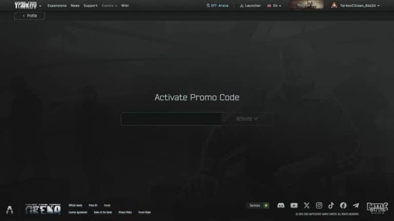 Best Escape from Tarkov codes to get in December 2025