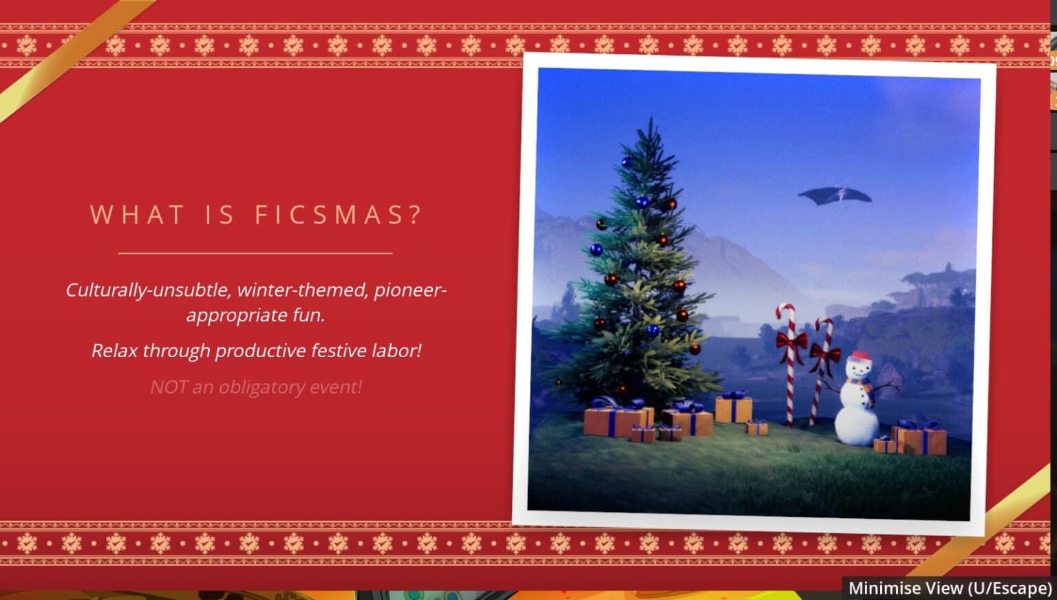Satisfactory Ficsmas 2025 Begins With Advent Calendar Issues- The Escapist