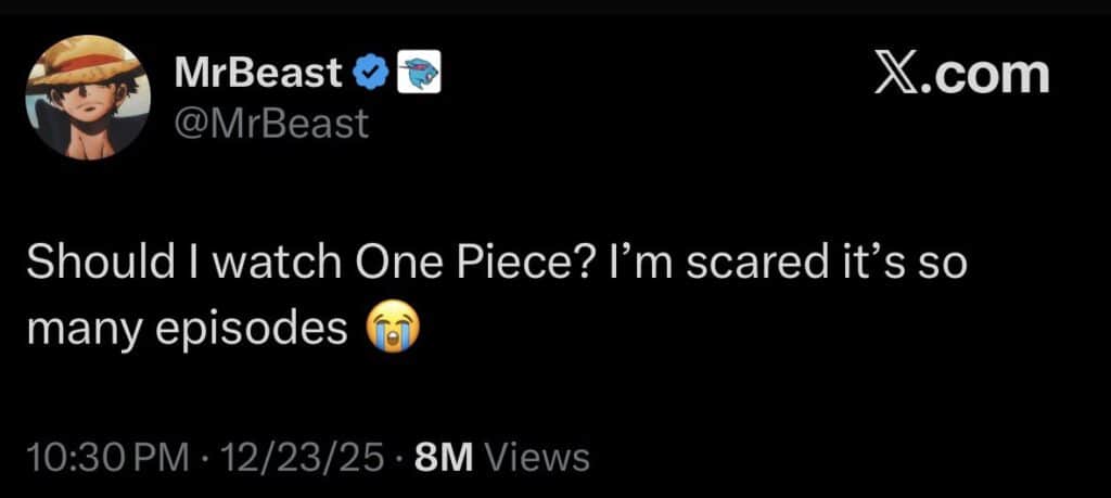 Anime nerds are sus of Mr. Beast, Kai Cenat, and other streamers ...